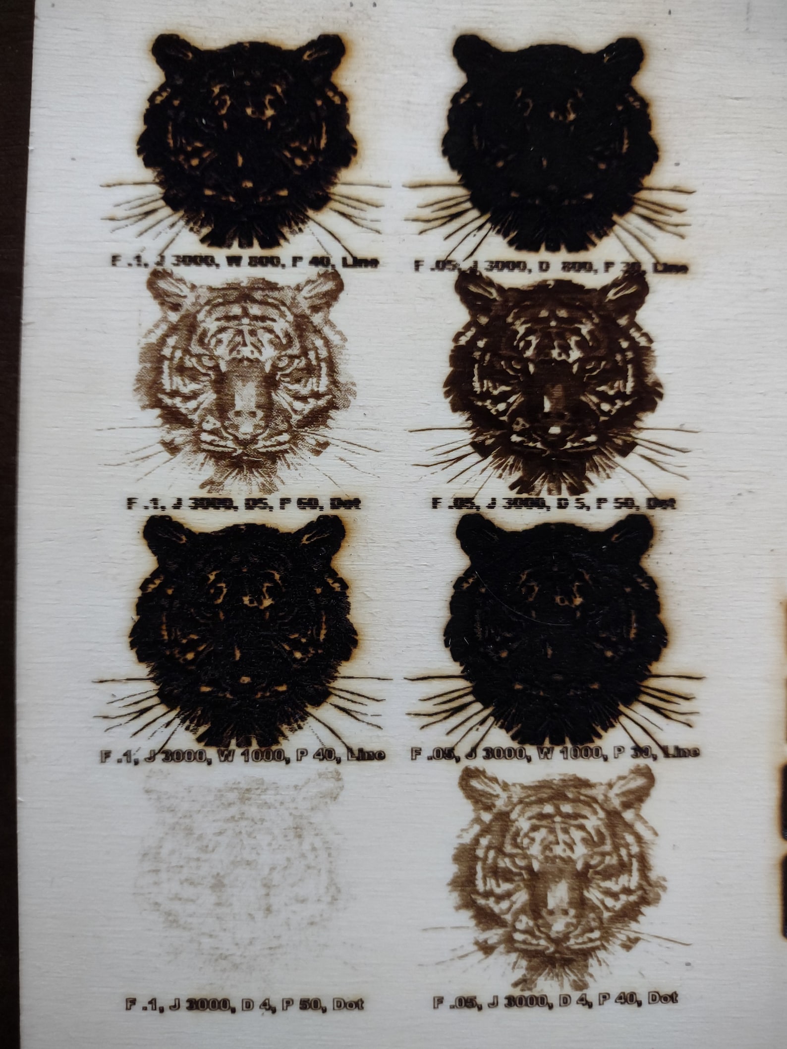 Grayscale Test, Black and White Material Test, Snapmaker 2.0, 10w Laser ...