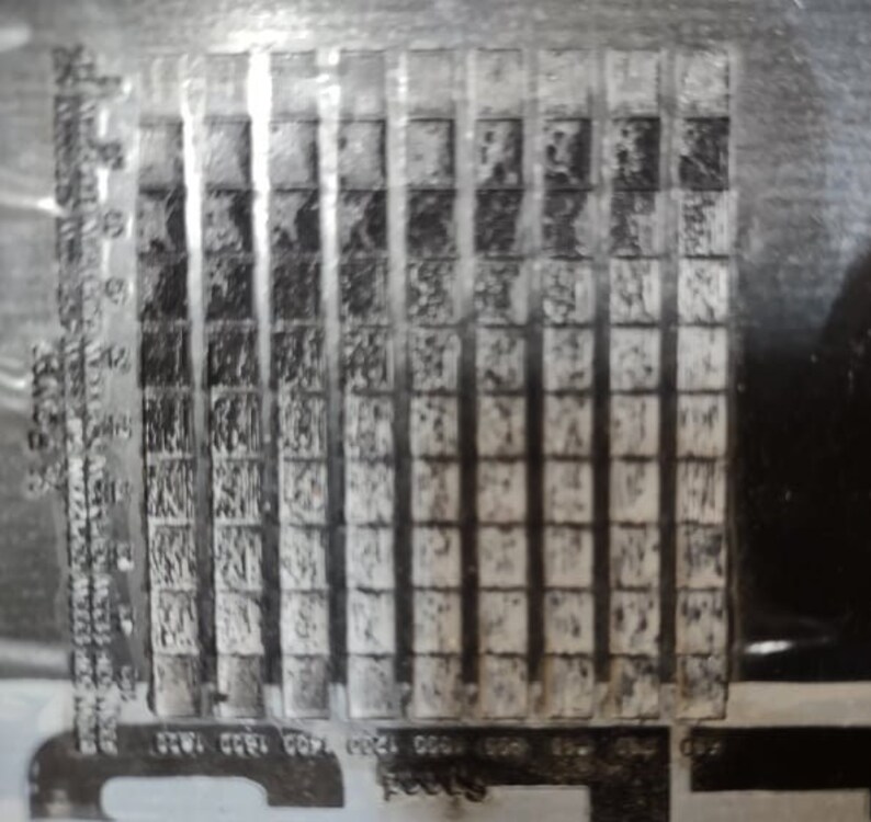 Material Power Test Template, Laser Engrave, Power Grid, Snapmaker 2.0 ...