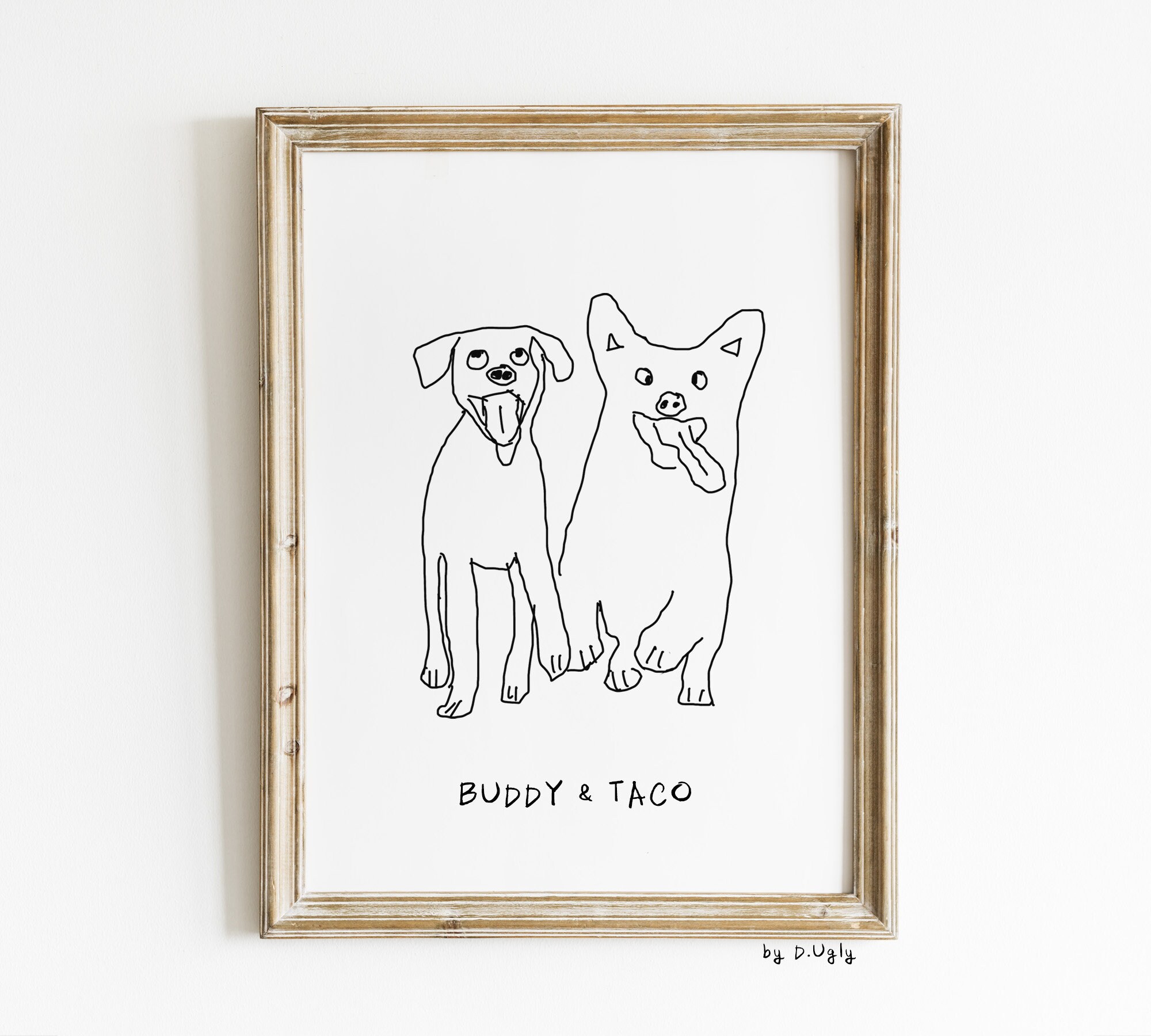 CUSTOM UGLY PORTRAIT Line Drawing Bad Portrait Line Art - Etsy Hong Kong