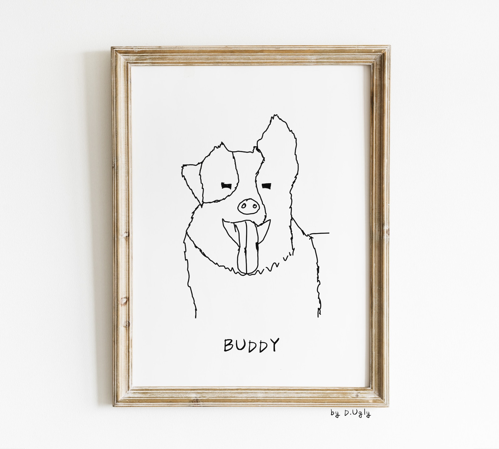CUSTOM UGLY PORTRAIT Line Drawing Bad Portrait Line Art - Etsy