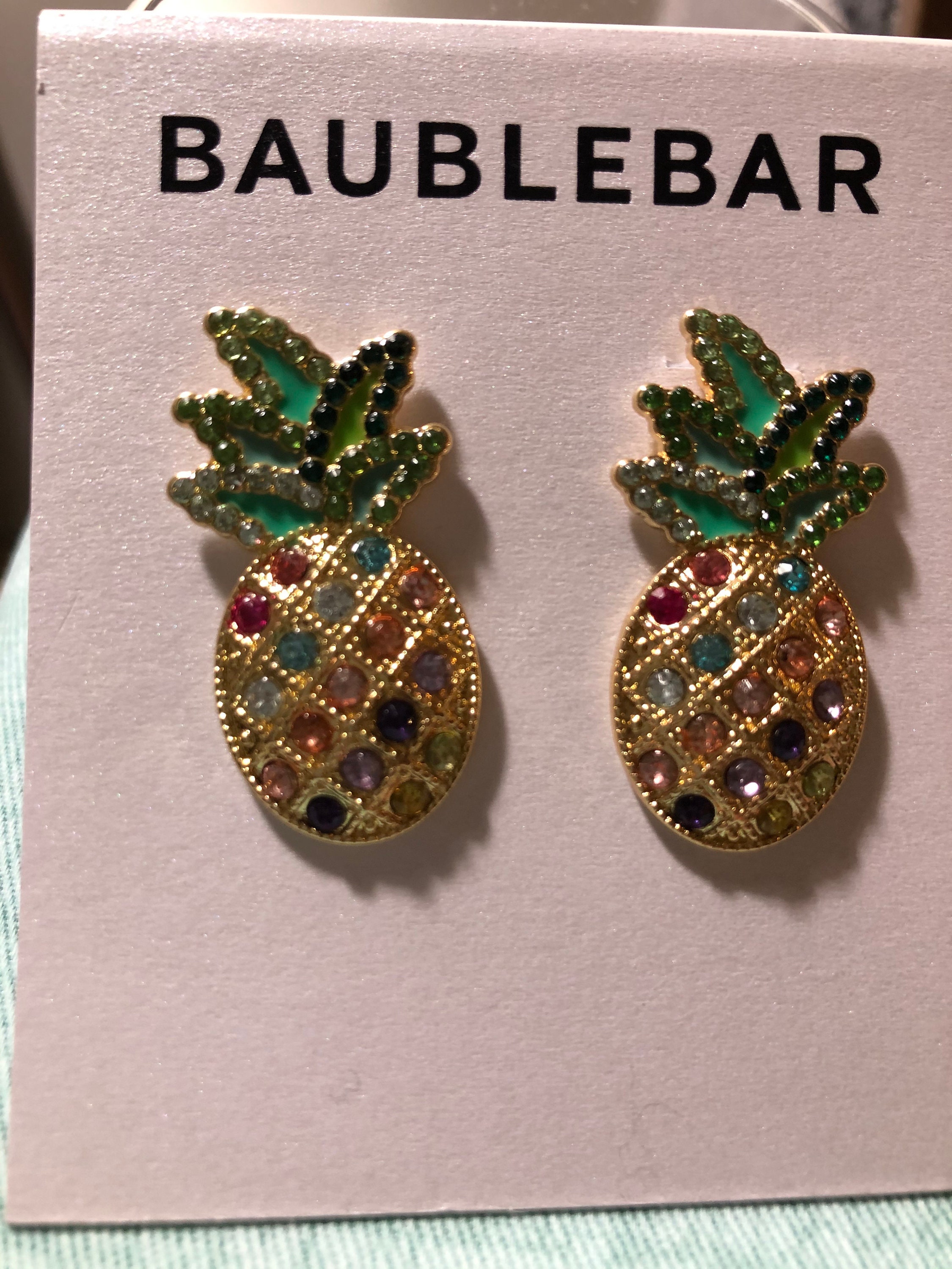 Brand New Pineapple Statement Earrings BY BAUBLEBAR Etsy