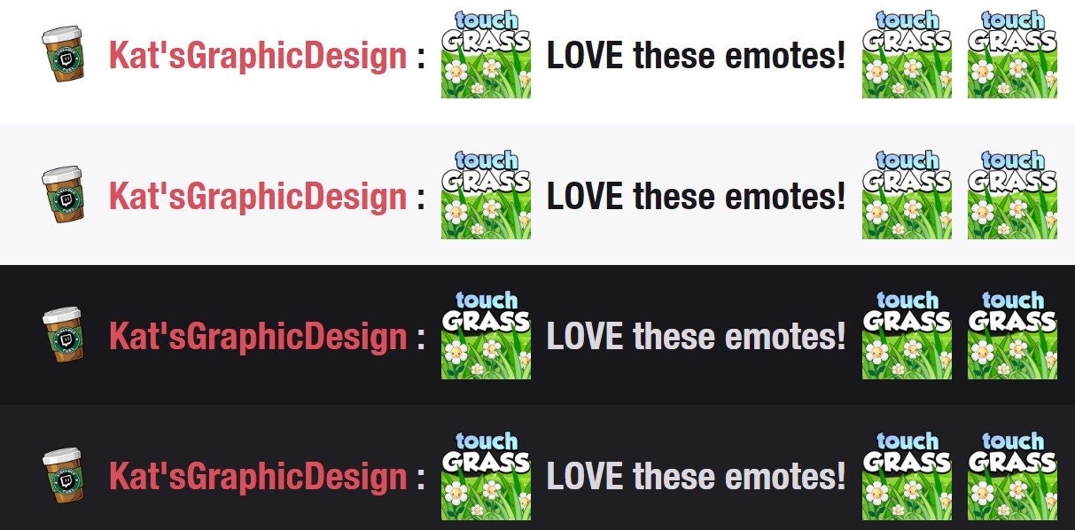X4 TOUCH GRASS Twitch + Discord Emote | Channel Points | Streamer ...