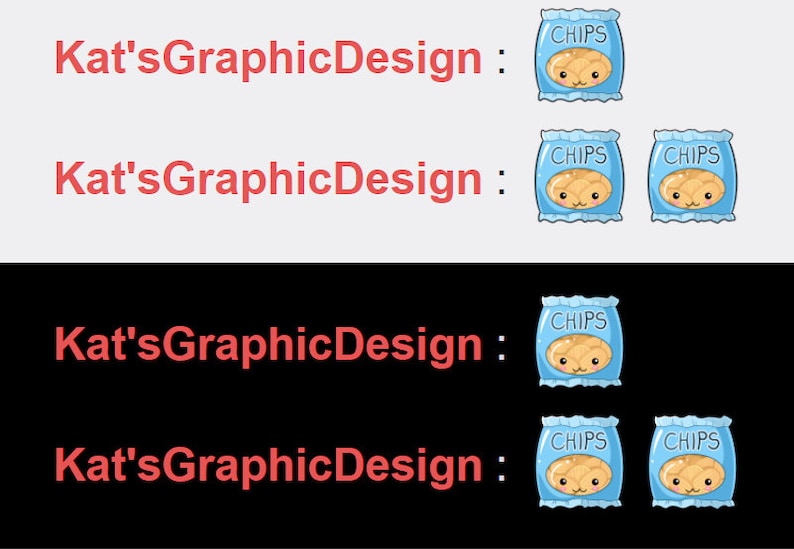 Kawaii CHIP Bag Twitch Discord EMOTE Channel Points - Etsy