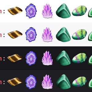 Pretty CRYSTAL Emote Pack for & Discord | Channel Points | Streamer ...