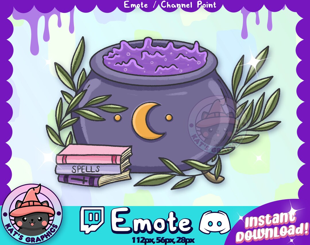 WITCH Cauldron Potion Twitch + Discord Emote | Channel Points ...