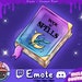 Book of Spells Witch Twitch Discord Emote Channel Points Streamer ...