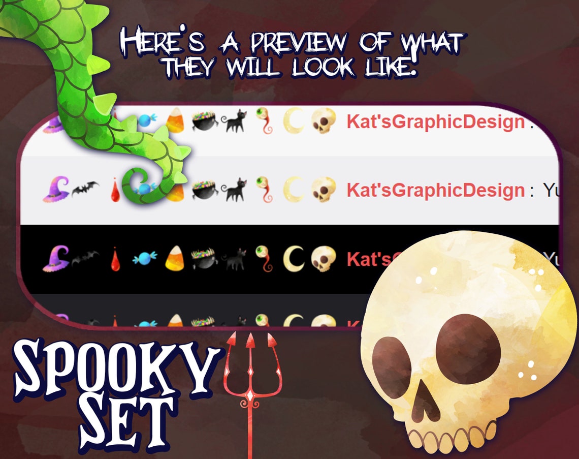 SPOOKY SET Twitch Sub Badges Subscriber Badges Bit Badges - Etsy