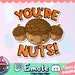 Kawaii You're Nuts Acorn Twitch + Discord Emote | Channel Points ...