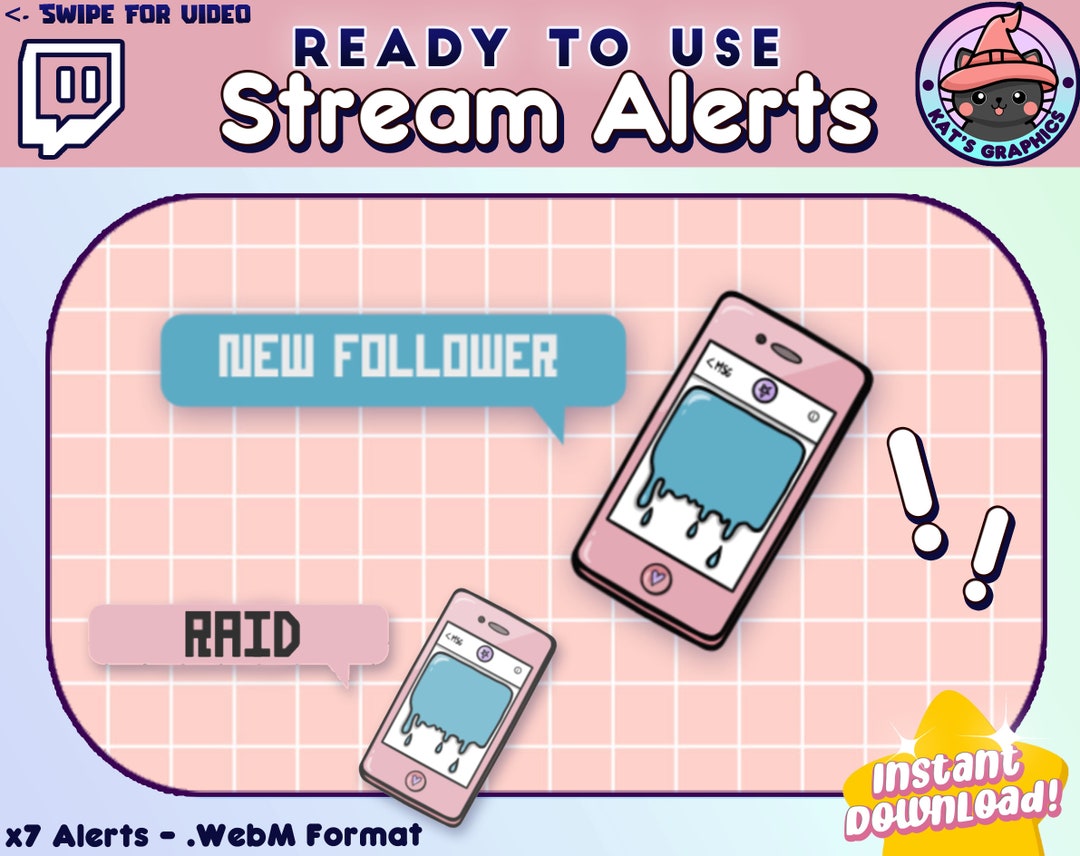 X7 PHONE Text Message Twitch Stream Alerts | Pop-ups | UNIQUE, Streamer ...