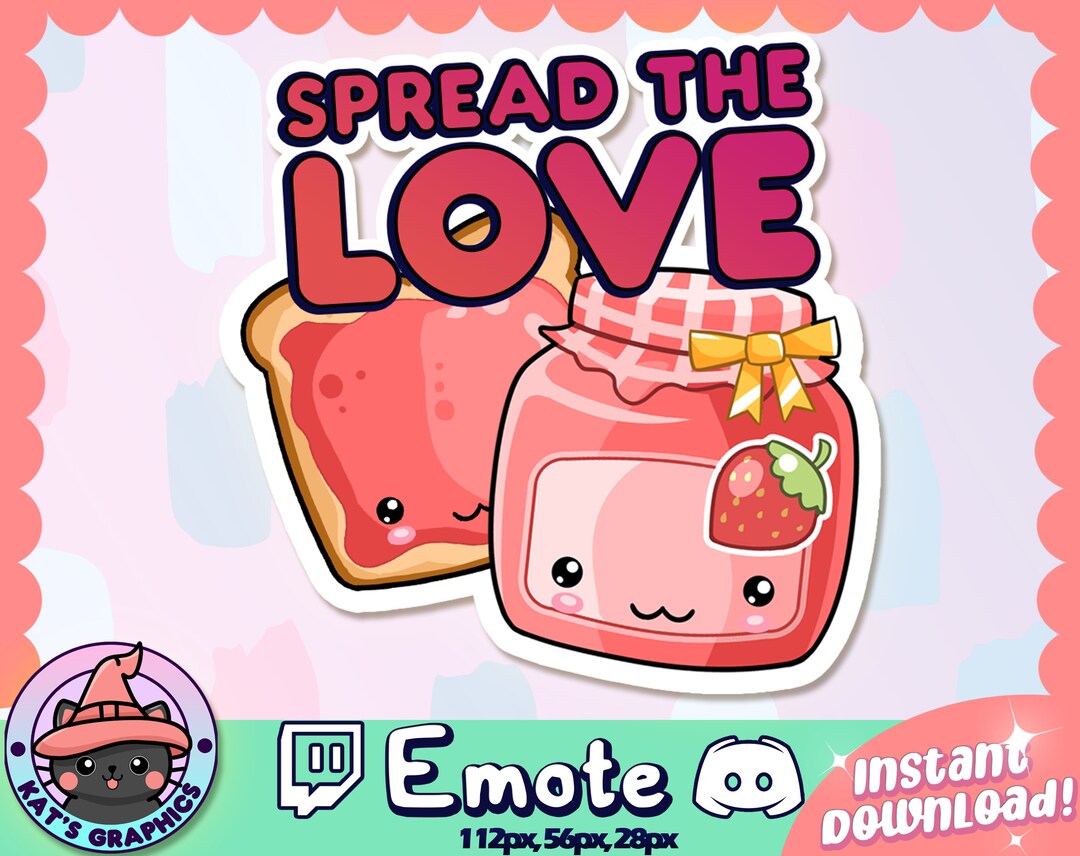 Spread the Love Twitch Emote | Channel Points | Streamer Emote ...