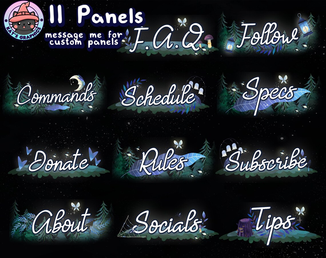 ANIMATED MYSTICAL FOREST Twitch Streamer Mega Pack - Etsy