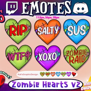 Twitch ZOMBIE Text Emote Pack 2 for & Discord | Channel Points ...