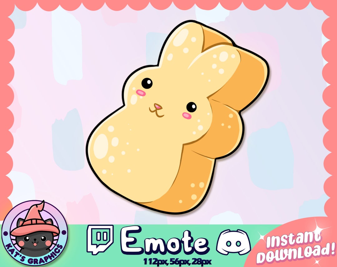 ORANGE MARSHMALLOW PEEP Twitch + Discord Emote | Channel Points ...