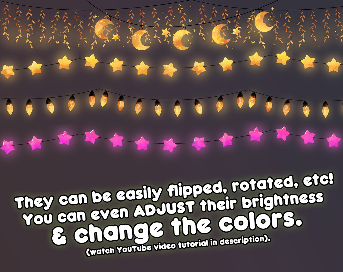 30+ ANIMATED Stream LIGHTS for TWITCH Streamers, Fairy Garden Decor ...
