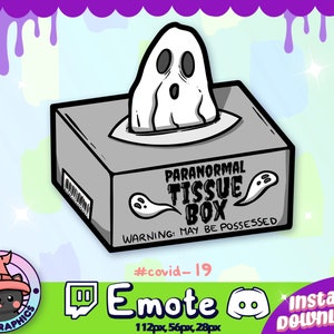 GHOST Tissue Box Twitch + Discord EMOTE | Channel Points | Streamer ...
