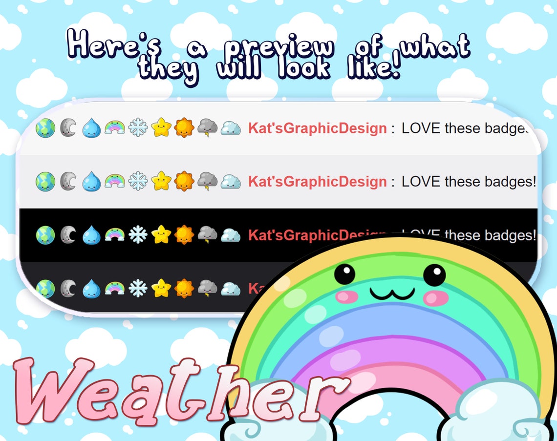 Weather/space Twitch Sub Badges | Subscriber Badges | Bit Badges ...