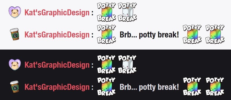 Kawaii Potty Break TOILET PAPER FUNNY Twitch + Discord Emote | Channel ...