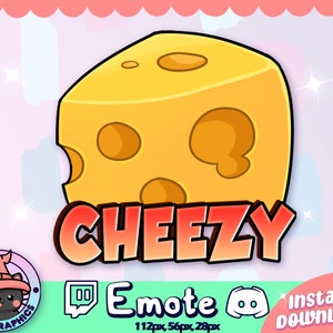 CHEEZY Cheese Backpack Twitch + Discord Emotes | Channel Points ...