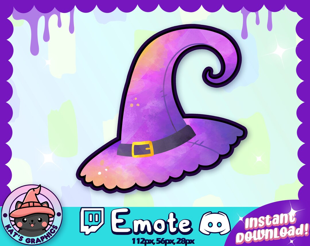 Witch's Hat EMOTE 2 for Twitch & Discord | Channel Points | Streamer ...