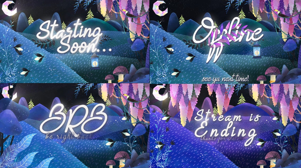 ANIMATED MYSTICAL FOREST Twitch Streamer Mega Pack - Etsy