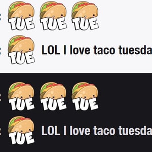 TACO TUESDAY Twitch + Discord Emote | Channel Points | Streamer, Emoji ...