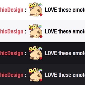 GG Farting Pug Twitch + Discord Emote | Channel Points | Streamer ...