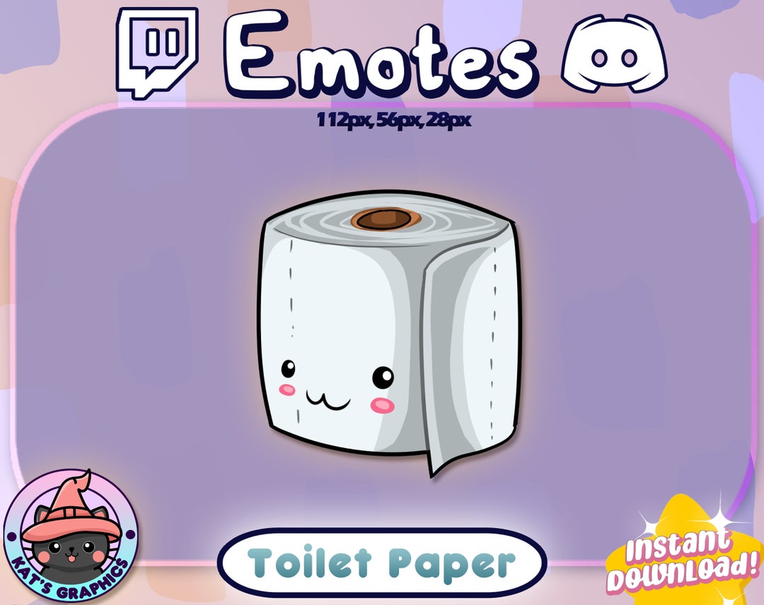 TOILET PAPER Twitch Emote | Channel Points | Streamer Emote | DISCORD ...