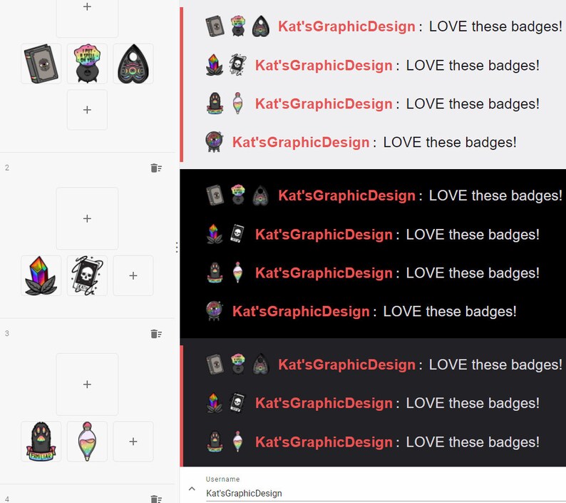 PASTEL RAINBOW Witch Twitch Sub Badges Subscriber Badges - Etsy
