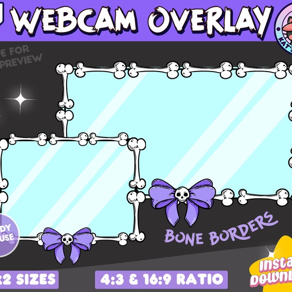 Goth Twitch Overlay - Etsy