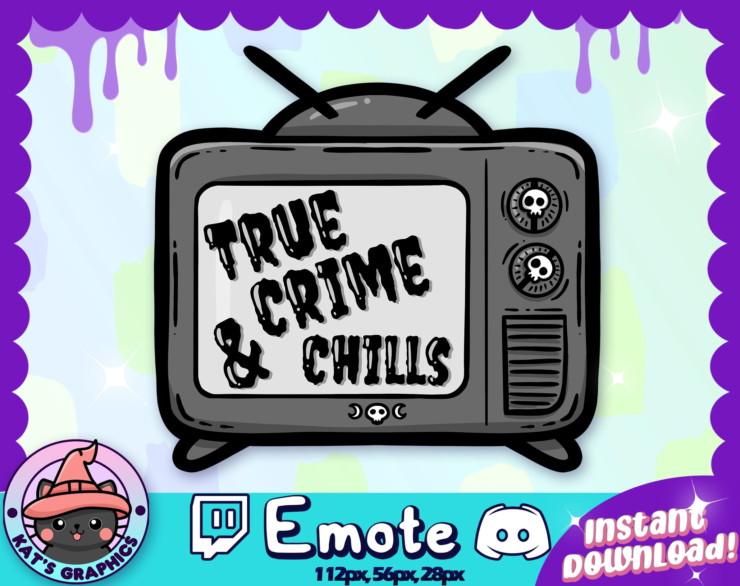 Crime & Chills TV Twitch Discord Emote Channel Points - Etsy