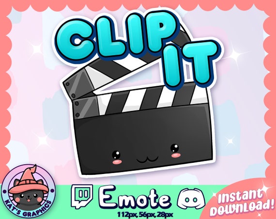 Movie CLIP IT Twitch Discord Emotes Channel Points - Etsy