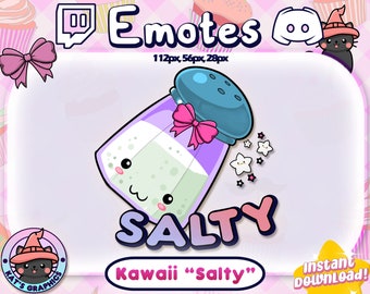 Salty Twitch Emotes for Streaming Salt Bae / Twitch Emote Pack - Etsy