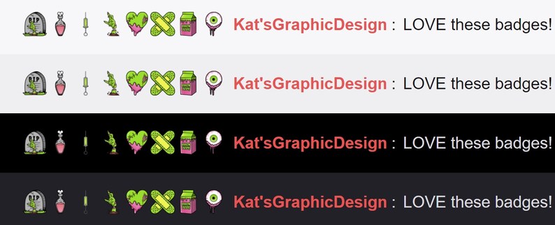 ZOMBIE Twitch Sub Badges | Subscriber Badges | Bit Badges | Streamer ...