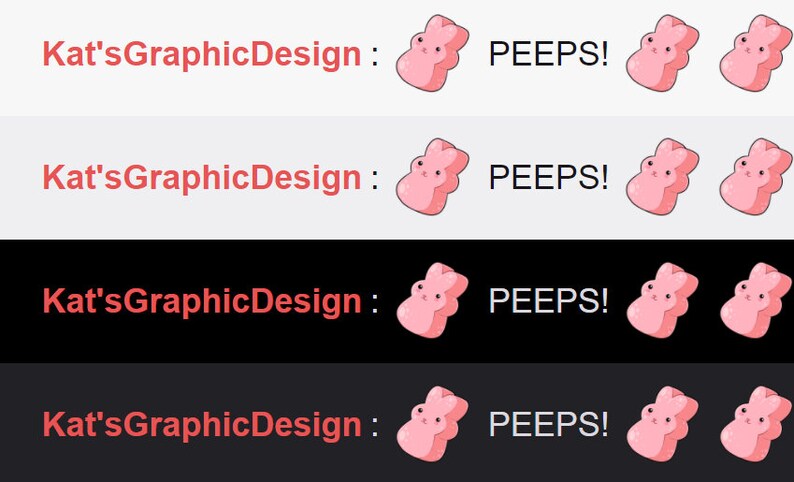 PINK MARSHMALLOW PEEP Twitch Discord Emote Channel Points | Etsy