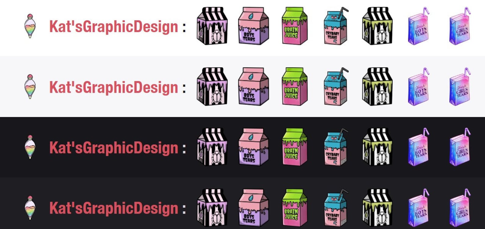 Spooky JUICE BOX Twitch Emotes | Channel Points | Streamer Emote ...