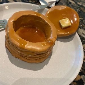Pottery Pancake Jar - Etsy