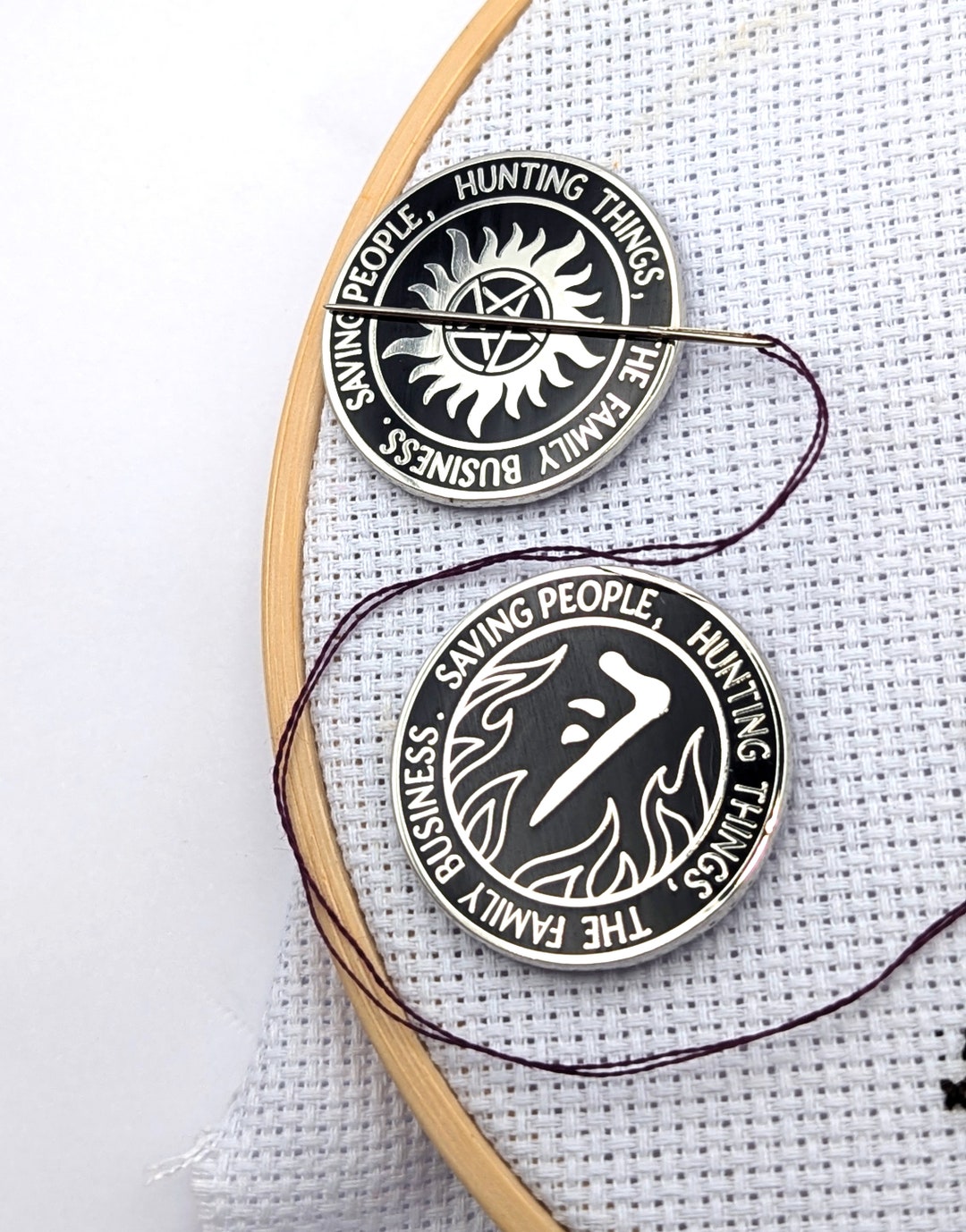 Supernatural SET of TWO - Anti-possession Pentagram and Mark of Cain ...
