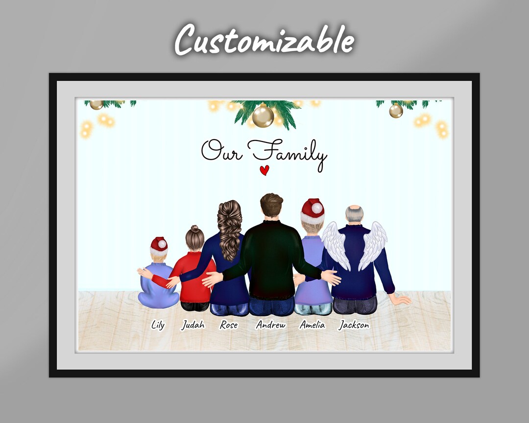 Personalised Family Print, Custom Family Print Gift, Personalized ...