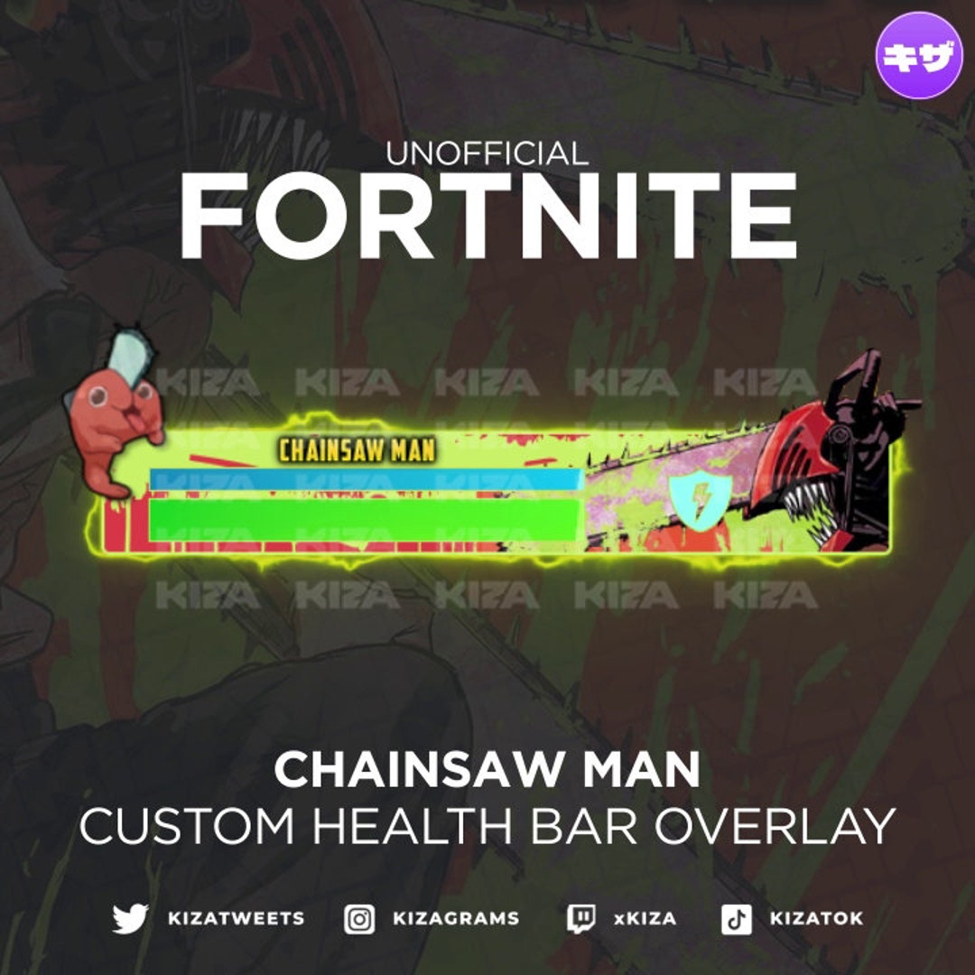 Animated Anime Themed Unofficial Fortnight Custom Health Bar Overlay ...