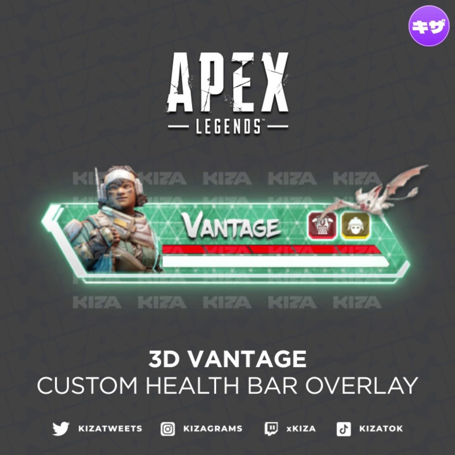Customizable animated 3D Vantage Apex Legends Custom - Etsy