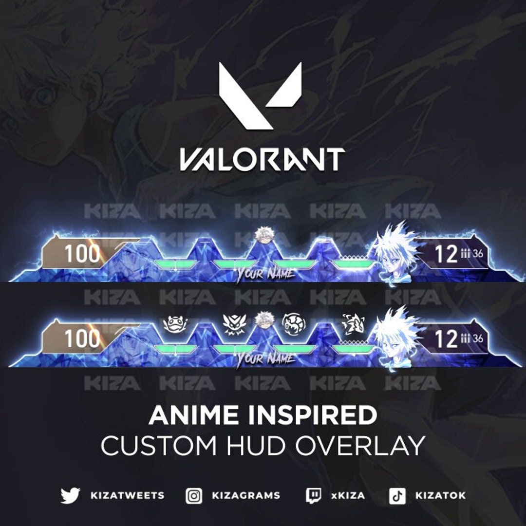 Animated Anime Character VALORANT Custom HUD Overlay for Streaming ...