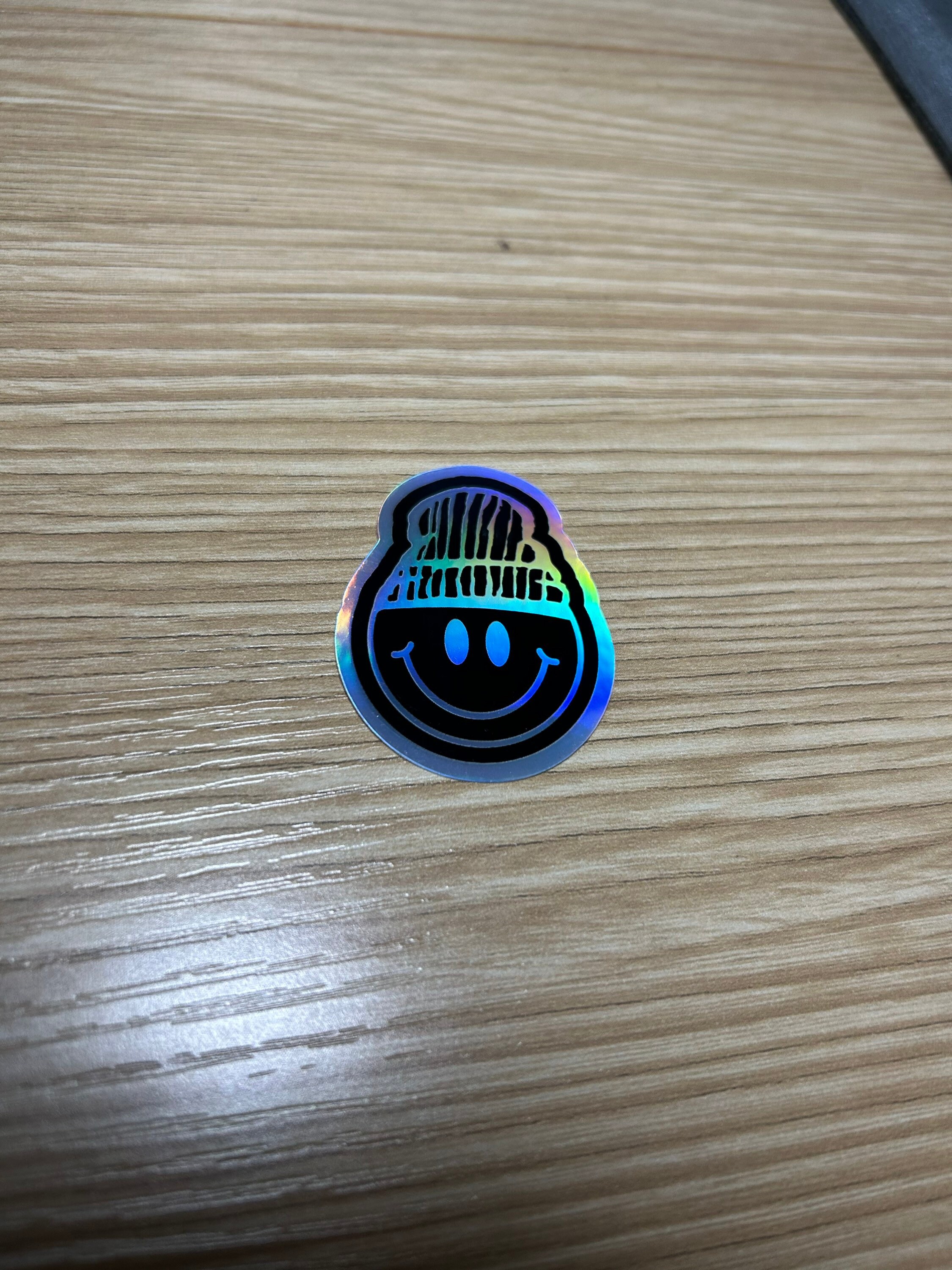 Smiley Face Beanie Sticker / Happy Face / Gift for Beanie Lovers ...