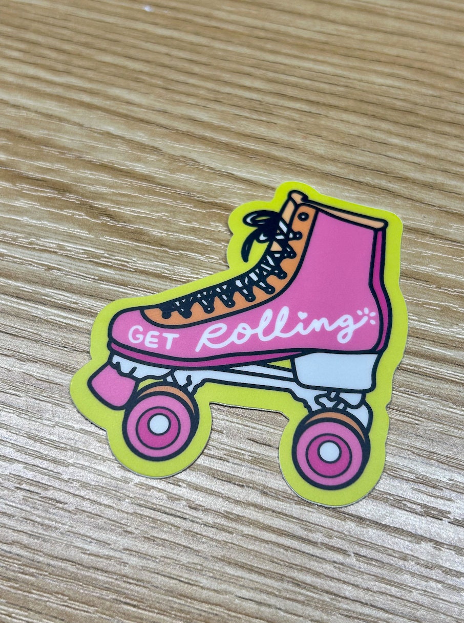 Roller Skating Sticker / Skating Sticker / Rollerblading Sticker / Get ...