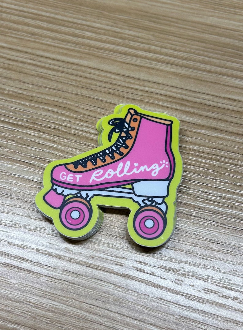 Roller Skating Sticker / Skating Sticker / Rollerblading Sticker / Get ...