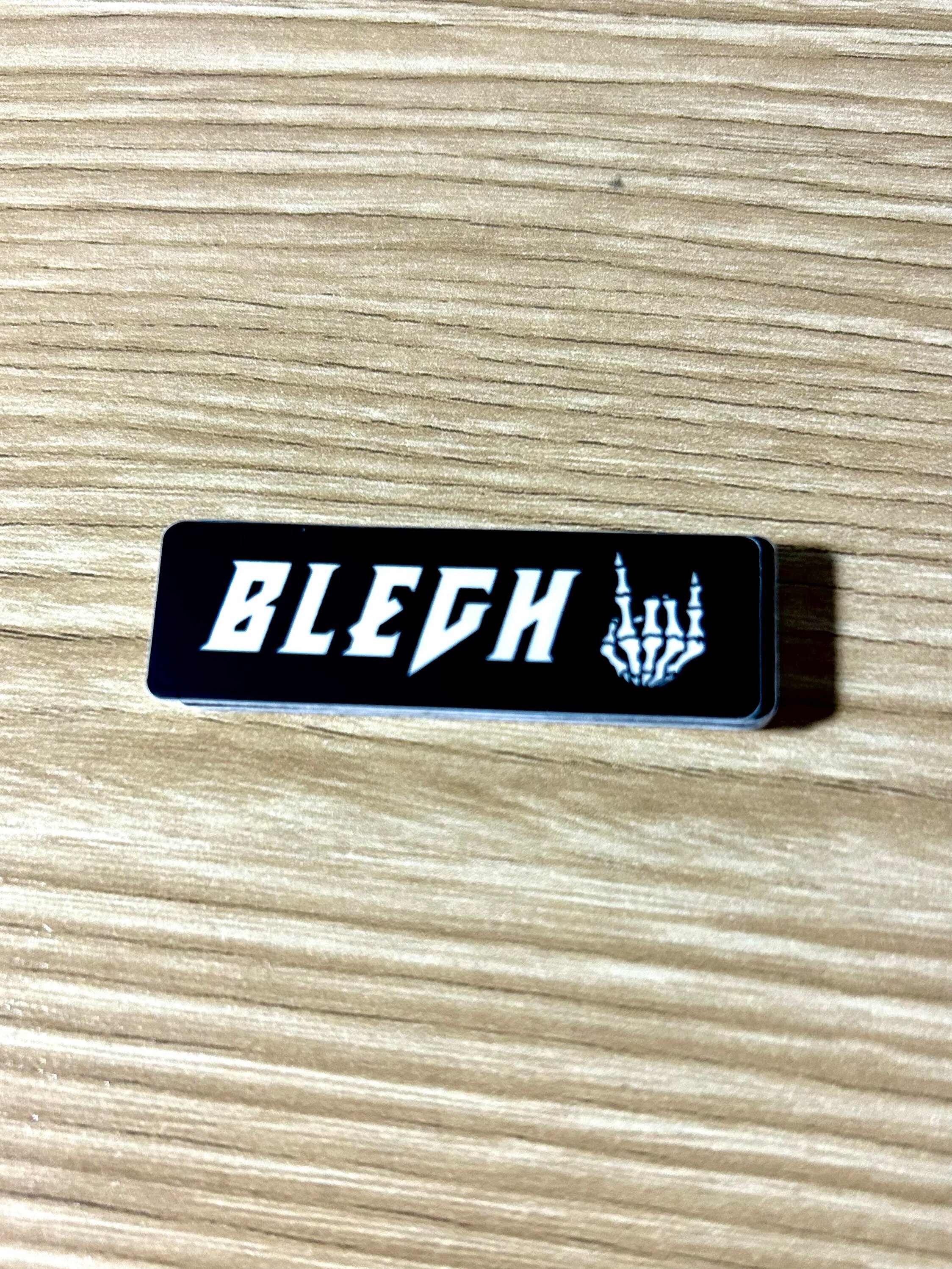 Blegh Sticker / Metal Sticker / Bones Rock on Sticker / Skeleton ...