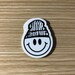 Smiley Face Beanie Sticker / Happy Face / Gift for Beanie Lovers ...