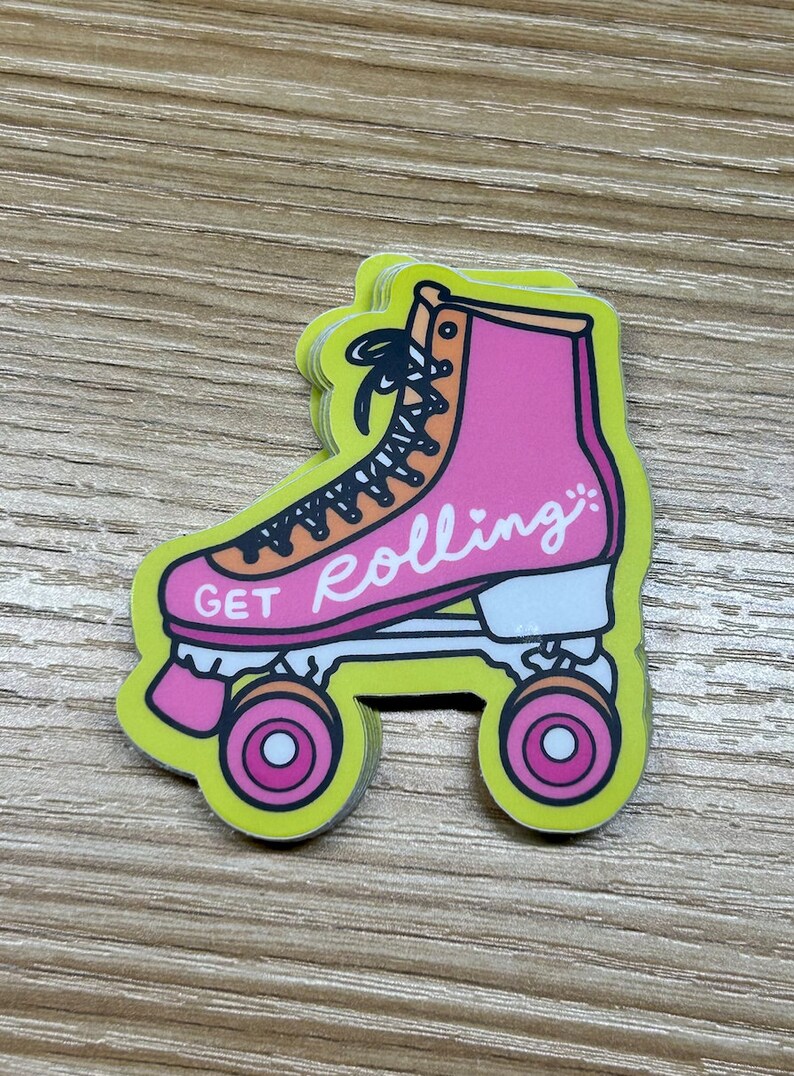 Roller Skating Sticker / Skating Sticker / Rollerblading Sticker / Get ...