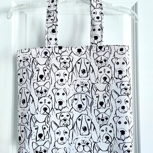 Dog Tote Bag / Dog Breeds Tote Bag / Dog Lovers Tote / Dog Pattern ...