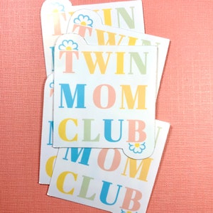 Twin Mom Sticker / Gift for Twin Moms / Twin Mom Club / Twin - Etsy