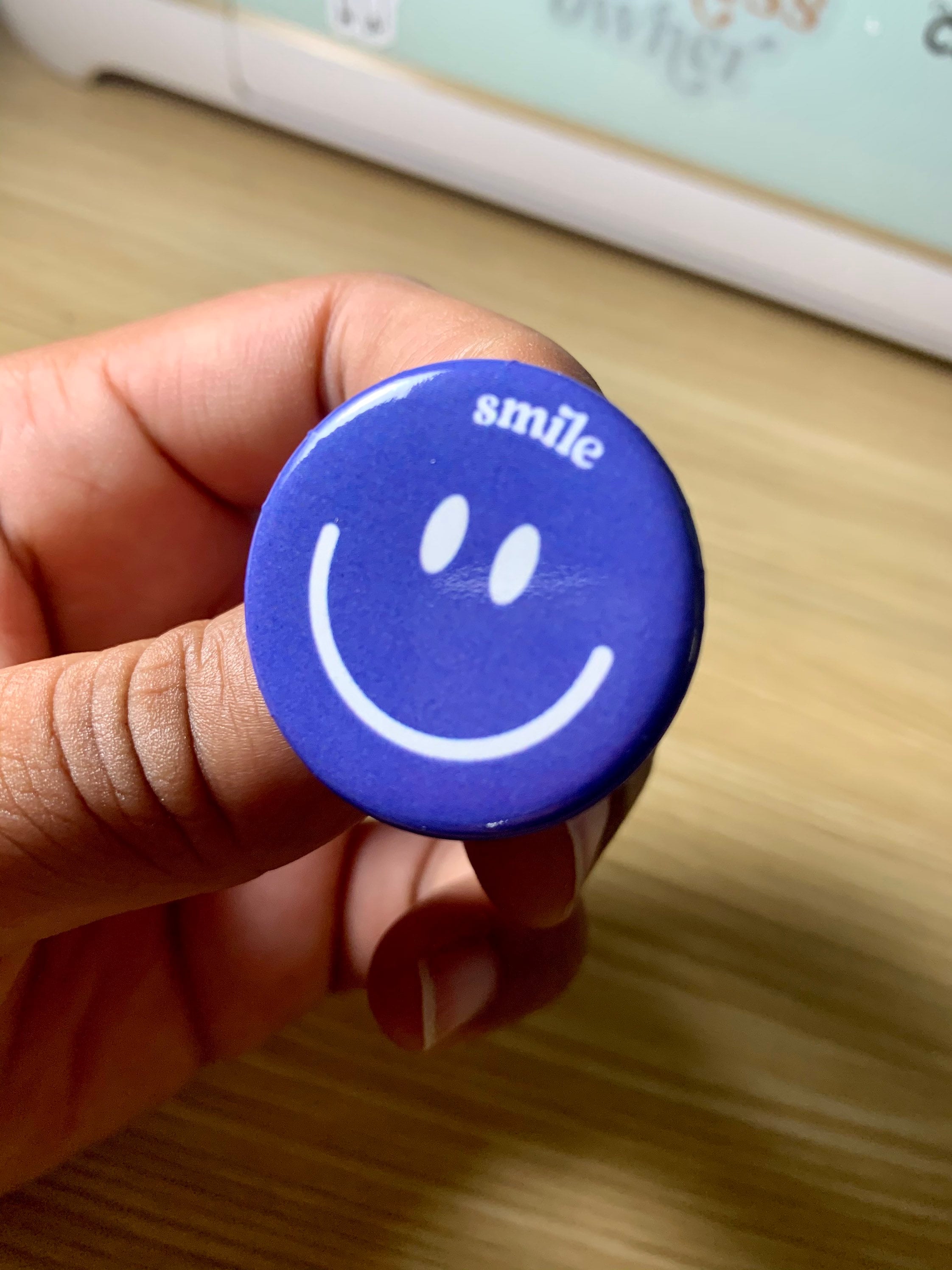 Smiley Face Button / Smile Button / Happy Face Button / - Etsy